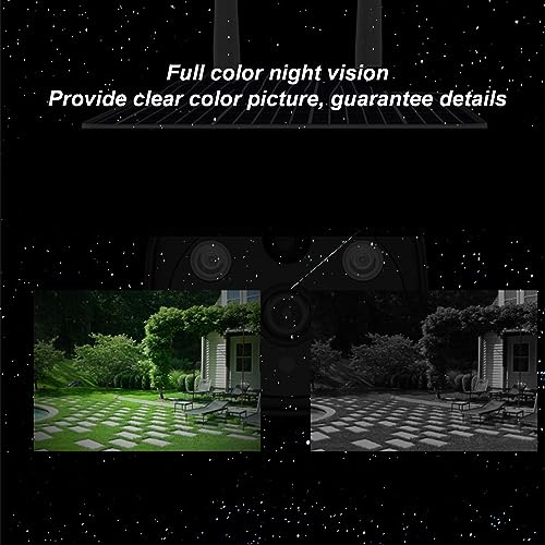 Dioche Wireless WiFi HD Full Color Night Solar Security Camera IP67 Waterproof Outdoor Surveillance