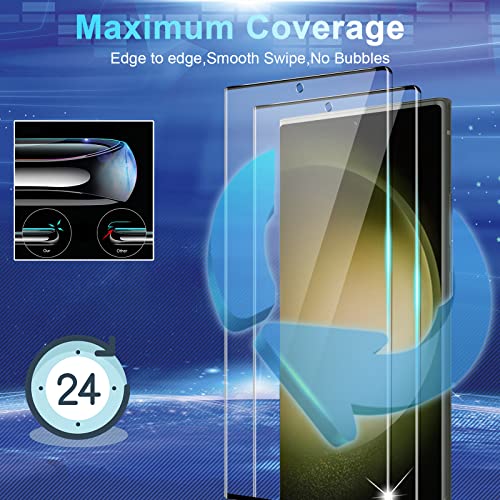 kogi Galaxy S23 Ultra Screen Protector [2+2 Pack] Camera Lens Protector, Fingerprint Unlock Support, HD Tempered Glass, Touch Sensitive, Anti Scratch, for Samsung S23 Ultra 5G Glass Screen Protector