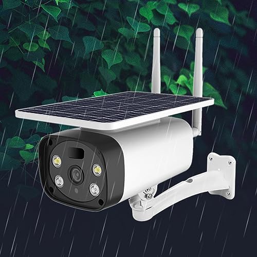 LUCKDANO Wireless Solar Security Camera, WiFi Full Color HD Night IP67 Waterproof Outdoor Surveillance Camera