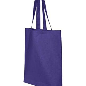 shop4ever Orange Jack O' Lantern Pumpkin Face Halloween Trick or Treat Eco Cotton Tote Reusable Shopping Bag Purple ECO 1