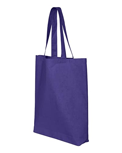 shop4ever Orange Jack O' Lantern Pumpkin Face Halloween Trick or Treat Eco Cotton Tote Reusable Shopping Bag Purple ECO 1