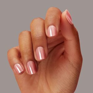 Dashing Diva Glaze Nail Strips - Blush Glaze | Works with Any LED Nail Lamp | Long Lasting, Chip Resistant, Semicured Gel Nail Strips | Contains 34 Salon Quality Nail Wraps, 2 Prep Pad, 1 Nail File