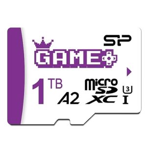 silicon power 1tb superior gaming micro sdxc uhs-i (u3), v30 4k a2,high speed microsd card with adapter, design for steam deck, rog ally and nintendo-switch