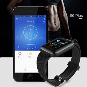 1.44" Color Screen Bluetooth Smart Watch for Adults Men Women - Multifunctional Waterproof Full-Touch Bluetooth Call Fitness Sports Smart Bracelet Gifts for Christmas Birthday