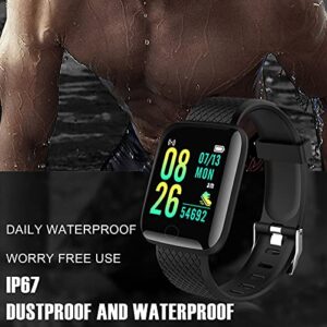 1.44" Color Screen Bluetooth Smart Watch for Adults Men Women - Multifunctional Waterproof Full-Touch Bluetooth Call Fitness Sports Smart Bracelet Gifts for Christmas Birthday