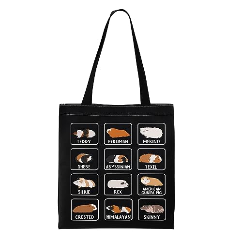 PWHAOO Types Of Guinea Pig Tote Bag Guinea Pig Owner Tote Bag Guinea Pig Mom Tote Bag Guinea Pig Lover Gift (Guinea Pig TOTE)