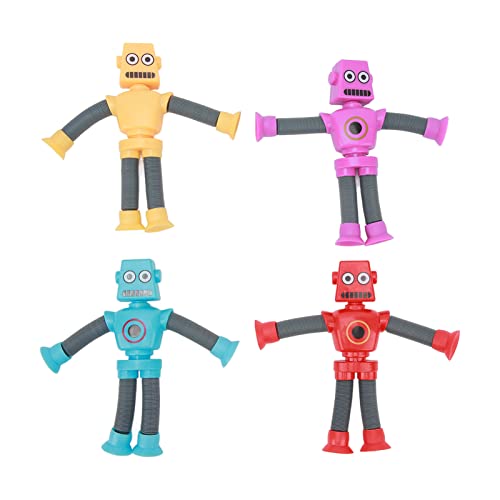 Telescopic Suction Cup Robot Toy,idget Toys Robot Party Favors for Anxiety Kids