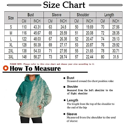 LTTVQM Hoodie for Women Long Sleeve Drawstring Hoodie Pullover Sport Casual Winter Sweatshirt with Pocket Hoods Tie Dye Gradient Sweatshirt to Wear with Leggings Blusas De Mujer Red XL