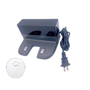 WEddle Charge Dock CH1833 Sweeping Robotic Vacuum Cleaner Spare Parts。Compatible for Deebot OZMO T8 AIVI T8+ T9+ N8+ N8 Pro (Color : Dock add AU Adapter)