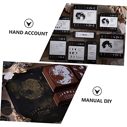 TEHAUX Lunar Wooden Seal Plant Kits for Wood Decor Plant Decorations Botanical Decor Rubber Alphabet Stamps for Rubber Stamps for Crafting Stamps Kit Hand Account Stamps