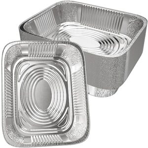 Aluminum Pans 9x13 [30 Pack] Aluminum Foil Pans Trays - Disposable Pans for Baking, BBQ Grilling, Roasting, Cake Serving Dishes, Catering Supplies, Steam Table Chafing Pans, Half Size Tin Foil Pan