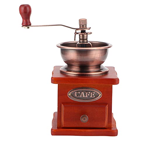 Mini Vintage Hand Cranked Coffee Bean Mill Manual Coffee Grinder for Household Use - Electric and Burr Coffee Grinder Espresso Grinder Manual Coffee Grinder