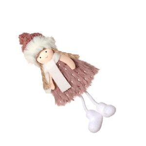 santa ornament christmas doll pendant nativity decorations dolls mini baby dolls adornos para de hanging angels felt, plush little doll poochita plush