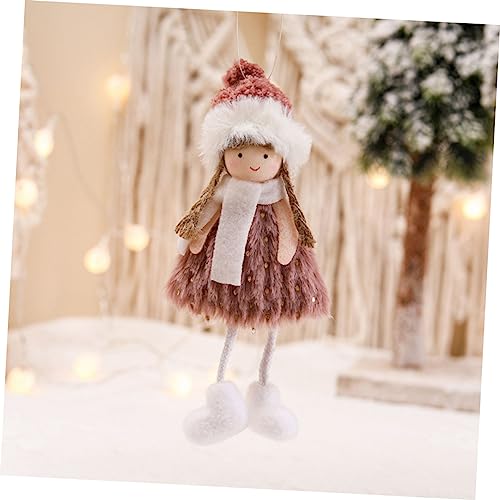 Santa Ornament Christmas Doll Pendant Nativity Decorations Dolls Mini Baby Dolls Adornos para De Hanging Angels Felt, Plush Little Doll Poochita Plush