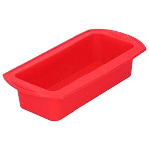 2Pcs Rectangle Cake Pan Bread,NonStick Baking,Baking Tool 2lb Cake Moulds Accessory Red,for Homemade Cake, Bread, Meatloaf and Quiche