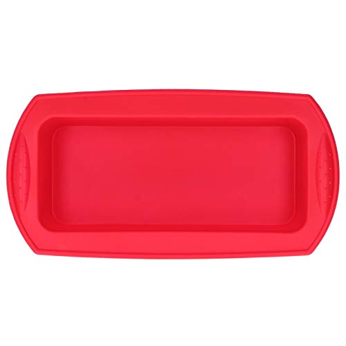 2Pcs Rectangle Cake Pan Bread,NonStick Baking,Baking Tool 2lb Cake Moulds Accessory Red,for Homemade Cake, Bread, Meatloaf and Quiche