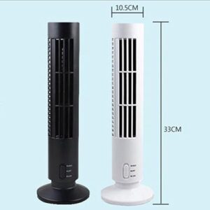 Holibanna Tower Fan Mini Portable Desk Fan Oscillating Fan Usb Cooling Air Conditioning Purifier Fan Personal Small Bladeless Fan for Bedroom Home Office Desktop Black