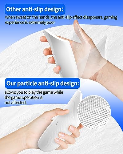 Battery Covers for Meta Quest 2 Controller,DUXICEPIN Replacement Battery Covers kits,Granular non-slip design,Replacement Parts Accessories,Compatible with Oculus Quest 2 Controller