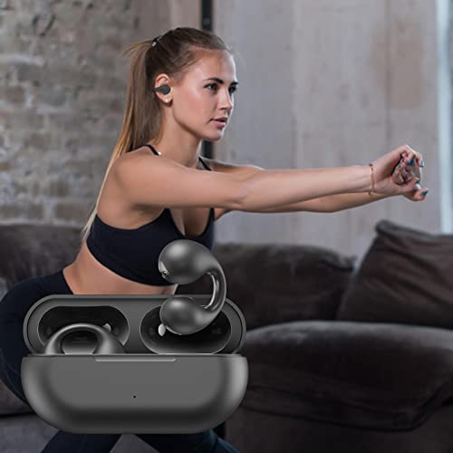 Bone Conduction Earbuds, True Wireless Noise Cancelling Earbuds, Touch-Sensitve Earbuds with Type C Charging Port, Ipx4 Waterproof Stereo Earphones, Bluetioth Running Headphones for Workouts & Cycling