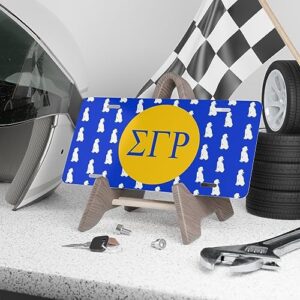 Sigma Gamma RHO Mascot License Plate Cover