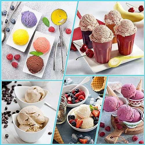 RAYPUR Creami Pints and Lids, for Ninja Ice Cream Maker Pints,24 OZ Ice Cream Storage Containers Bpa-Free,Dishwasher Safe for NC500 NC501 Series Ice Cream Maker