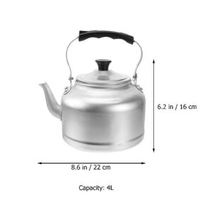 UPKOCH aluminum kettle water kettle tea pot coffee pot handle stovetop kettle stovetop boiler wear-resistant coffee kettle daily use coffee kettle teapot tea kettle aluminum pot Handheld