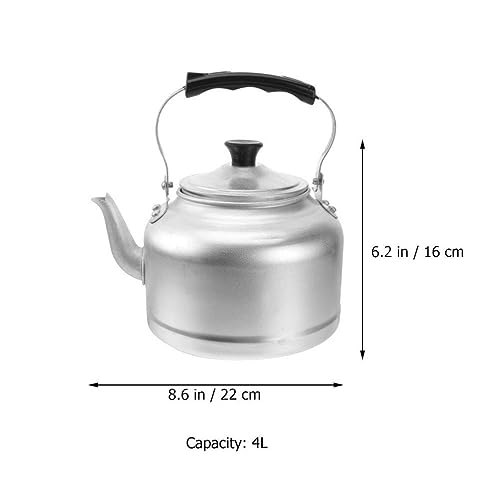 UPKOCH aluminum kettle water kettle tea pot coffee pot handle stovetop kettle stovetop boiler wear-resistant coffee kettle daily use coffee kettle teapot tea kettle aluminum pot Handheld