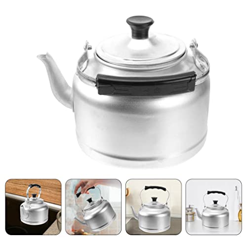 UPKOCH aluminum kettle water kettle tea pot coffee pot handle stovetop kettle stovetop boiler wear-resistant coffee kettle daily use coffee kettle teapot tea kettle aluminum pot Handheld