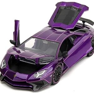 Lambo SV Candy Purple with Pink Graphics Pink Slips Series 1/24 Diecast Model Car by Jada 34656