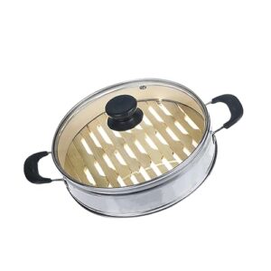 food steamer basket bamboo buns steamer cookware steamer kitchen steamer semi-steel steamed dumplings cage stainless steel steamer