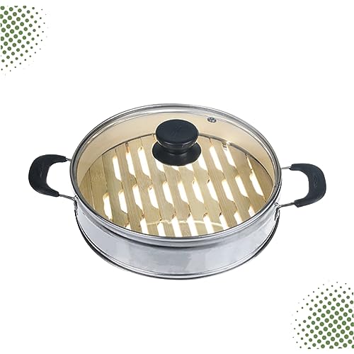 Food Steamer Basket Bamboo buns steamer cookware steamer kitchen steamer semi-steel Steamed Dumplings Cage Stainless Steel Steamer