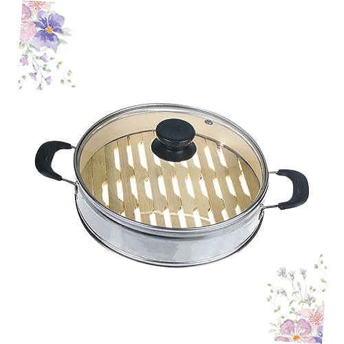 Food Steamer Basket Bamboo buns steamer cookware steamer kitchen steamer semi-steel Steamed Dumplings Cage Stainless Steel Steamer