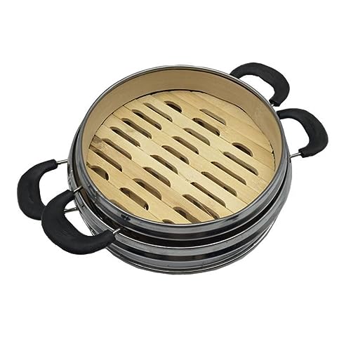 Food Steamer Basket Bamboo buns steamer cookware steamer kitchen steamer semi-steel Steamed Dumplings Cage Stainless Steel Steamer