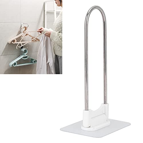 Clothes Hanger Holder Household Rack Storage Organizer Stainless Steel White Shelf Case Hanger Rack Poster Stand Case