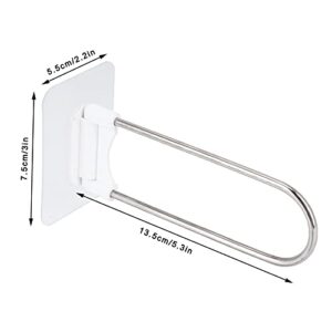 Clothes Hanger Holder Household Rack Storage Organizer Stainless Steel White Shelf Case Hanger Rack Poster Stand Case