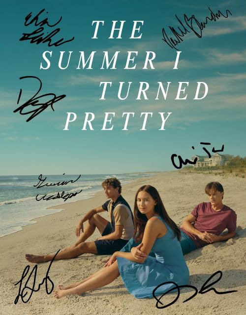 "The Summer I Turned Pretty" Jenny Han, Lola Tung, Christopher Briney, Gavin Casalegno, Rachel Blanchard, David Iacono, Elsie Fisher, Reprint (RP)/Preprint (PP) Signed Autograph Autographed Photo Photograph Print (Season 2 (8 x 10 inches))