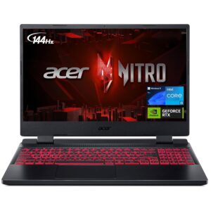 acer nitro 5 gaming laptop, 15.6/ fhd ips 144hz display, 12th gen intel core i5-12500h, geforce rtx 3050 ti 4gb, 32gb ram, 1tb pcie 4.0, backlit kb, thunderbolt 4, hdmi, wi-fi 6, win 11 pro