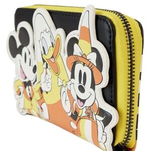 Loungefly Disney Mickey and Friends Candy Corn Zip Around Wallet