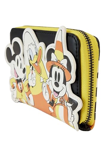 Loungefly Disney Mickey and Friends Candy Corn Zip Around Wallet