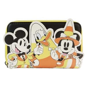 Loungefly Disney Mickey and Friends Candy Corn Zip Around Wallet