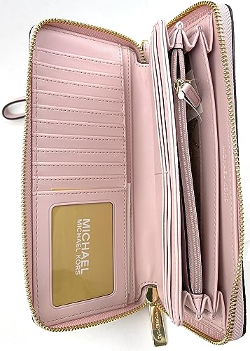 Michael Kors MICHAEL Michael Kors Jet Set Travel Continental Wallet Wristlet (Powder Blush Multi)