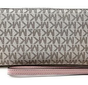 Michael Kors MICHAEL Michael Kors Jet Set Travel Continental Wallet Wristlet (Powder Blush Multi)