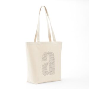 CafePress A Is For Austen Tote Bag Canvas Tote Shopping Bag