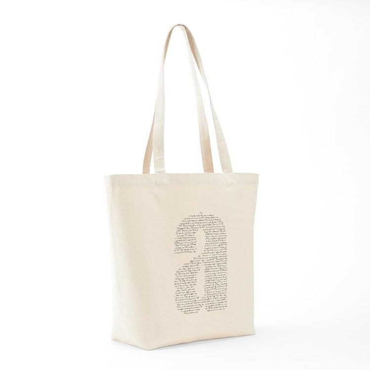 CafePress A Is For Austen Tote Bag Canvas Tote Shopping Bag