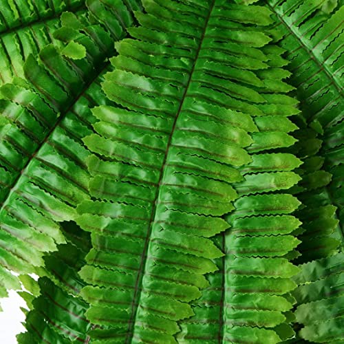 AIJUZIJIE Imitation Plants Faux Plant Artificial Boston Fern Artificial Fern Leaves Fake Grass Leaves Plant Greenery Artificial Ferns for Outdoors Home Indoor Decor