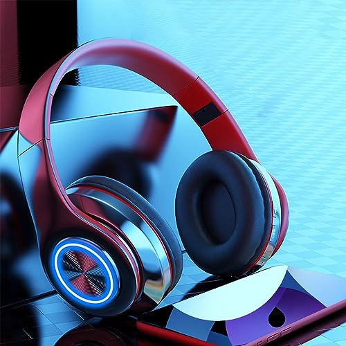 Lovskoo Call Bluetooth Headphones Over-Ear Wireless Headset with 3 Modes, Noise Cancelling Headphones Lightweight Head-Mounted Wireless Headphones with HiFi Stereo, Deep Bass, Cool Stuff