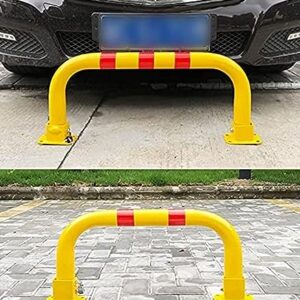 JIAYOYO Parking Space Lock,Folding Parking Barrier Manual Parking Space Lock,Safety Bollard with Built-in Lock,60cm