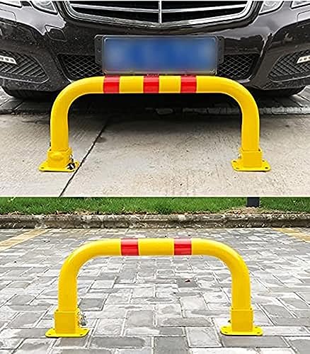 JIAYOYO Parking Space Lock,Folding Parking Barrier Manual Parking Space Lock,Safety Bollard with Built-in Lock,60cm