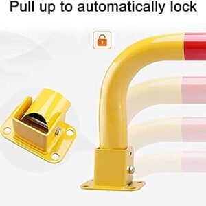 JIAYOYO Parking Space Lock,Folding Parking Barrier Manual Parking Space Lock,Safety Bollard with Built-in Lock,60cm