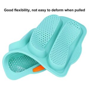 WOOXGEHM Silicone Bread Pan Baking Tray, for Baking French Baguette/Hot Dog Bun Mould, 4 Grooves, Non Stick Easy to Clean Heat Resistant Silicone Bread Pan, Kitchen Tools(Green)